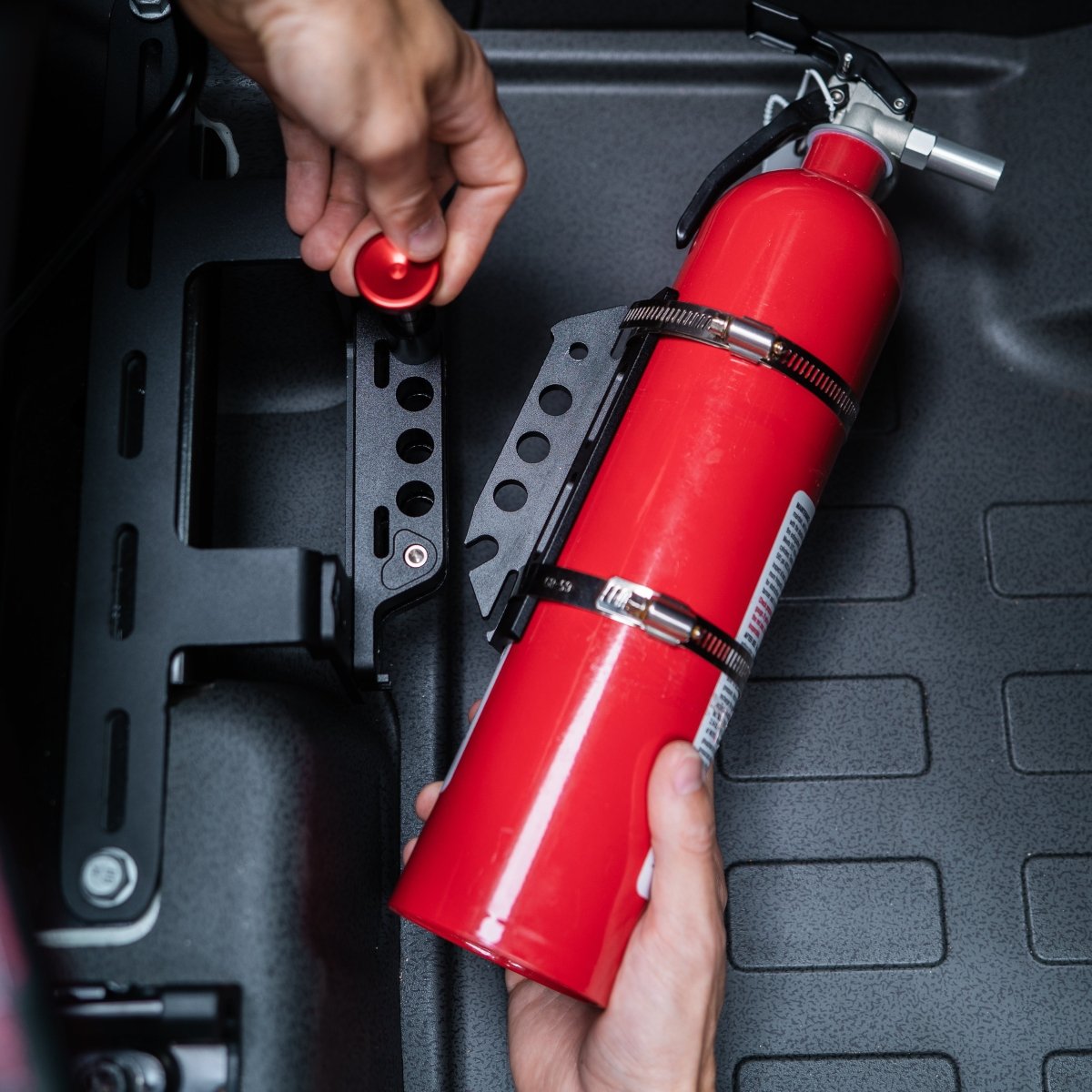 INEOS Grenadier Under-Seat Fire Extinguisher Mount – DVA Mechanics